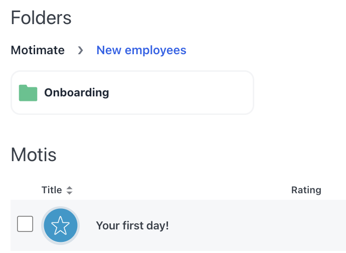 How to use Folders? – Motimate Help Center