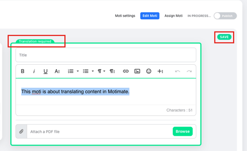 How to translate a Moti? – Motimate